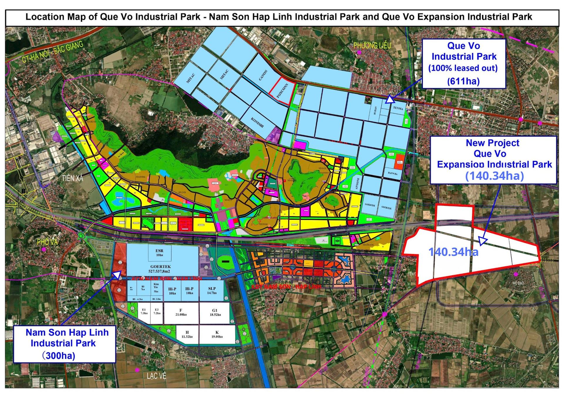 Dự án KCN Quế Võ mở rộng 2 được chấp thuận chủ trương đầu tư